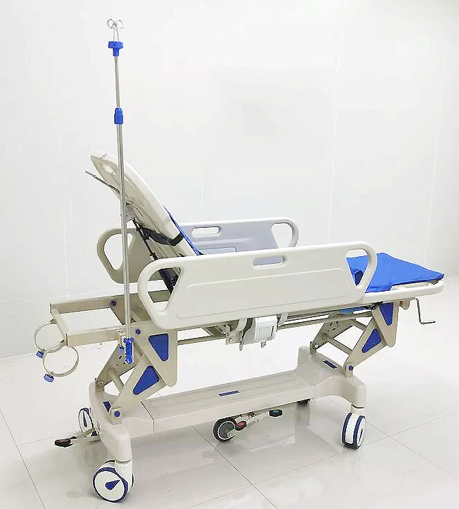 Hydraulic Manual Hospital Bed ABS Plastic Medical Emergency Stretcher ...